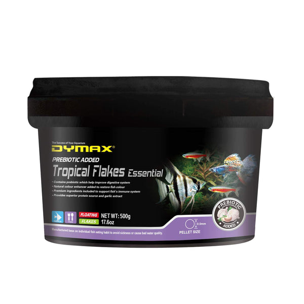 Dymax Essential Tropical Flakes Floating 500g - The Tech Den