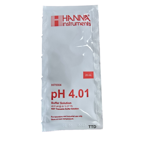 Hanna pH 4.01 Calibration Buffer Sachets - 20ml - The Tech Den
