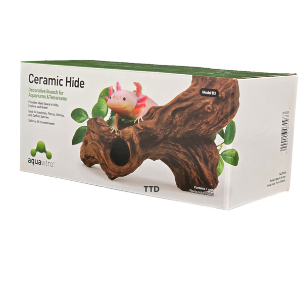 Aquavitro Ceramic Hide Model B3 (Decorative branch and logs for Aquari ...
