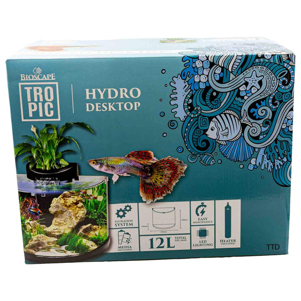 Bioscape Tropic Halfmoon 12L Hydro Desktop Aquarium Set - Instore Pick ...