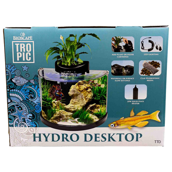Bioscape Tropic Halfmoon 12L Hydro Desktop Aquarium Set - Instore Pick ...