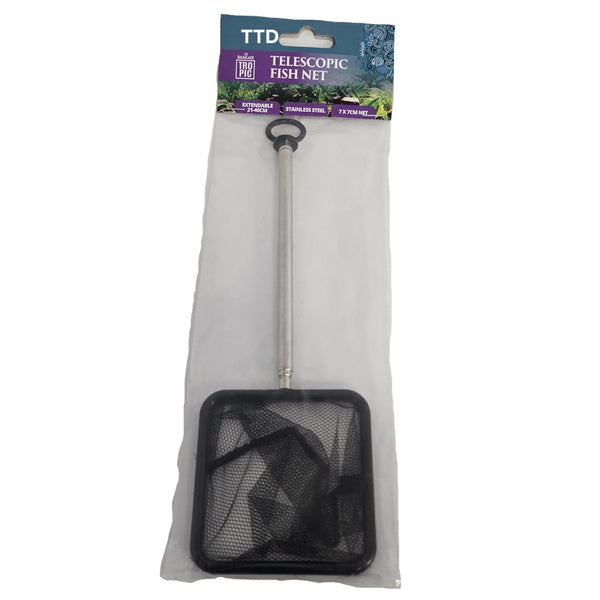 Bioscape Telescopic Fish Net 7 x 7cm - 21-40cm Long with Extendable Ha ...