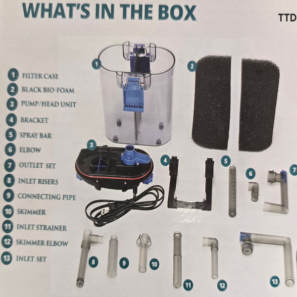 Bioscape Hang On Canister Filter 500lph - Aquariums up to 60L - The ...