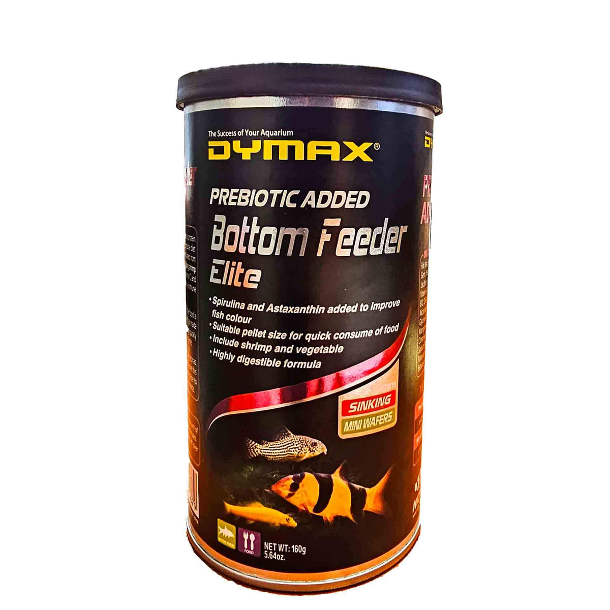 Dymax Elite Bottom Feeder Sinking MINI Wafers 160g - The Tech Den