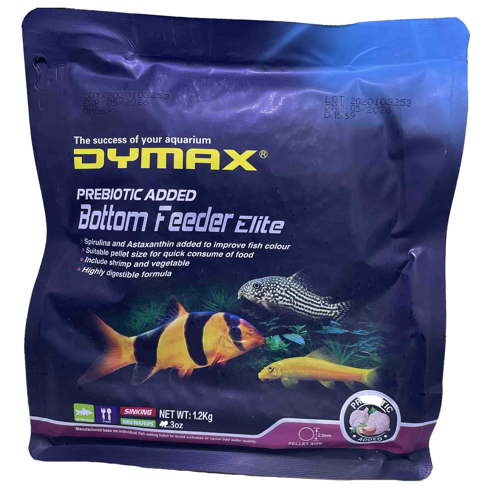 Dymax Elite Bottom Feeder Sinking MEDIUM Wafers 1.2Kg - The Tech Den
