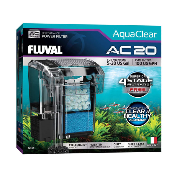 Fluval AquaClear 20 Hang On Filter - 379lph - The Tech Den