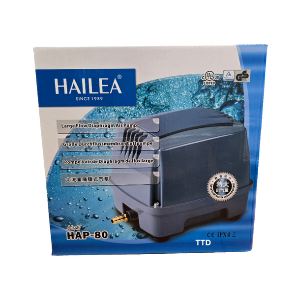 Hailea HAP-80 Hi Blow Aquarium Pump 80L/min 60W - The Tech Den