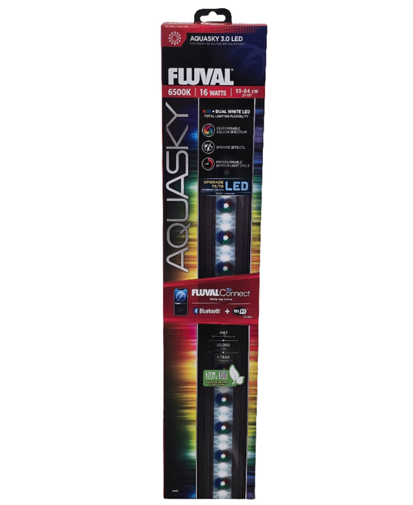 Fluval Aquasky RGB+W 3.0 Bluetooth + WiFi LED Light 53cm-84.4cm with A - The Tech Den