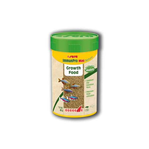 Sera ImmunPro Mini Nature Growth Food - 120g - 250ml Probiotic Fish Fo ...