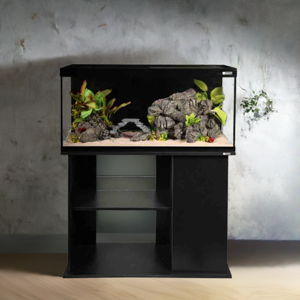 Aqua One Horizon Black Deluxe 182 litre Kit With Stand & Canister Filt ...