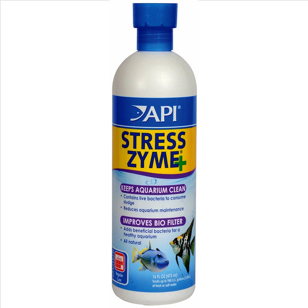 API Stress Zyme 473ml Improves Biological Filtration - Reduces Sludge ...