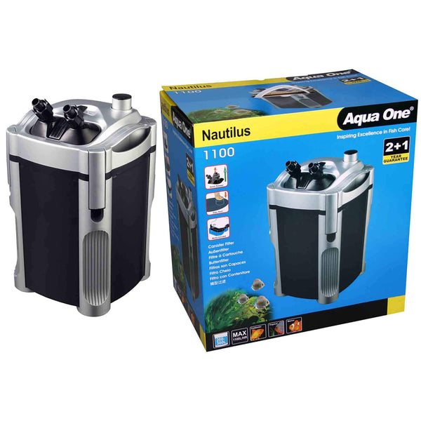 Aqua One Nautilus 1100 Canister Filter 1100lph for tanks aquariums up ...