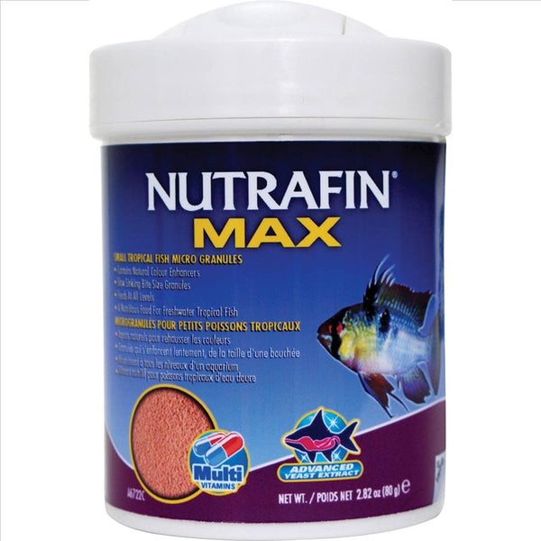 Nutrafin Max Small Tropical Fish Micro Granules 80g Fish Food - The ...